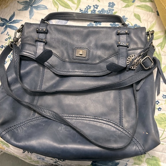 The Sak | Bags | The Sak Sycamore Navy Leather Crossbody Messenger ...